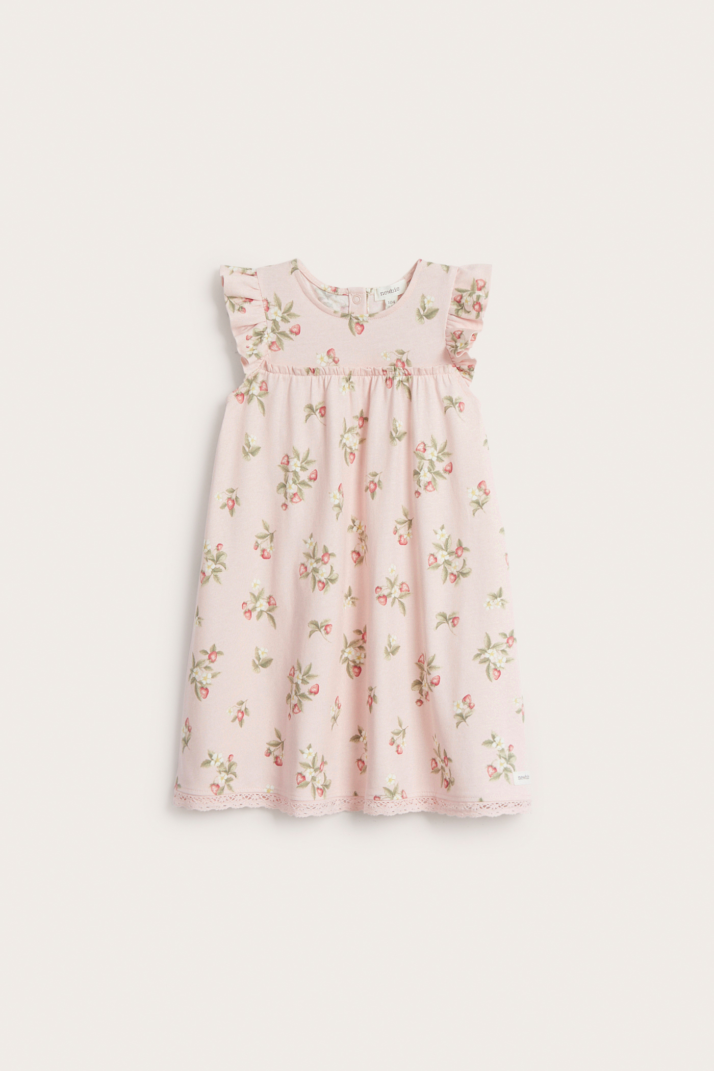 Frilled tricot dress | Light pink | Kids | Newbie