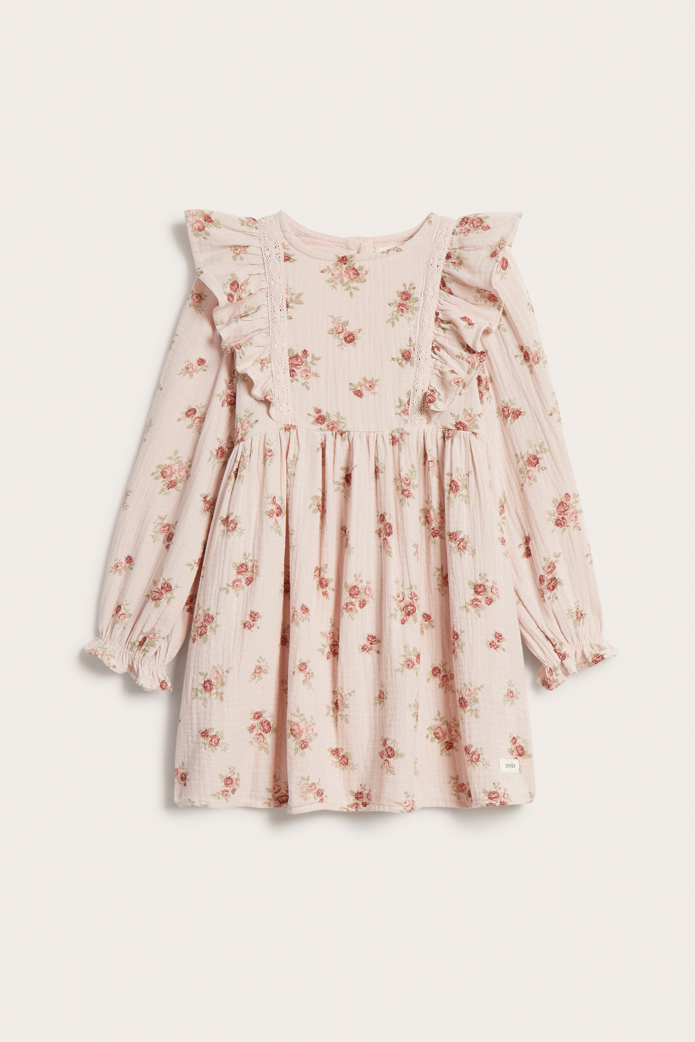 Floral frilled dress | Light pink | Kids | Newbie