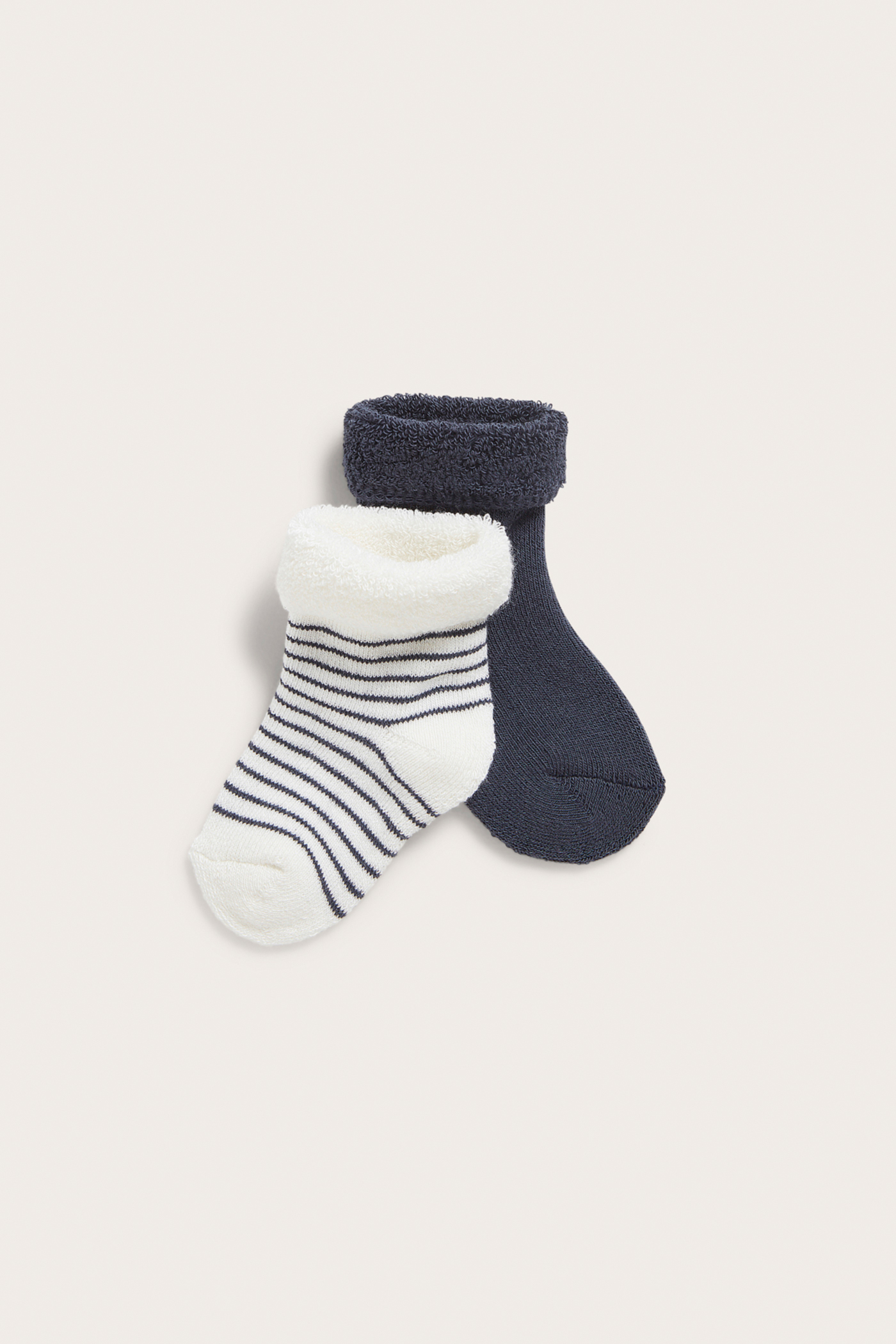 Socks (2-pack) | Dark blue | Baby | Newbie